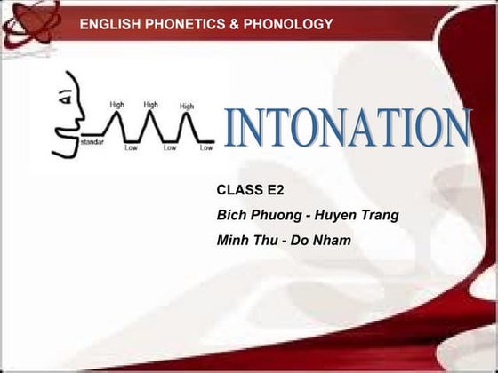 INTONATION AND ITS FUNCTIONS | PPT