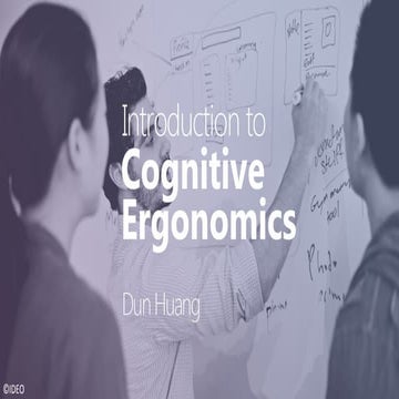 Introduction to Cognitive Ergonomics | PPT