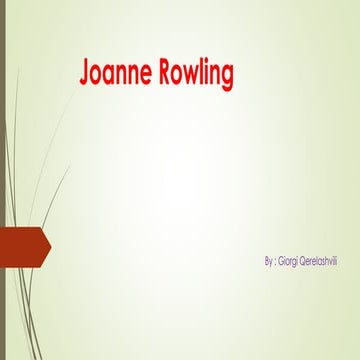 J.K. Rowling | PPTX