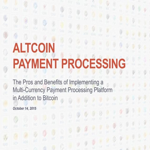 Altcoin Payment Processing | PDF