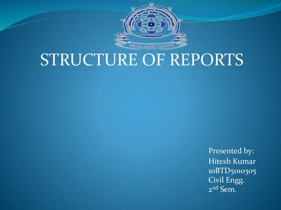 Report Writing - Introduction section | PPT