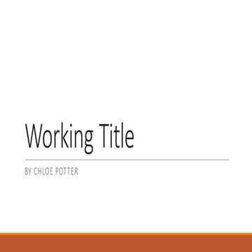 Working title | PDF