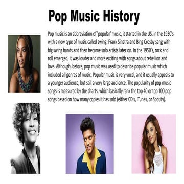 Pop music history | PPT