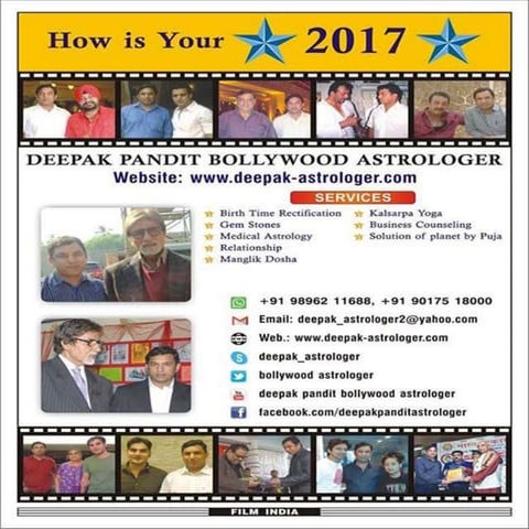 Deepak Pandit Bollywood Astrologer Predict Your Future Ppt