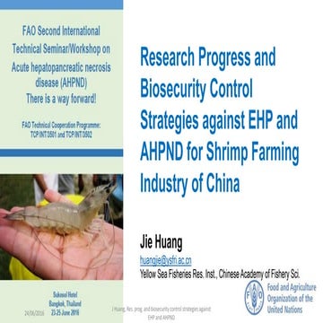 Presentation 2.6 Research progress and biosecurity control strategies ...