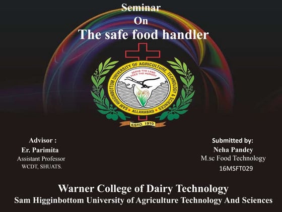 Safe food handlers | PPT | Infectious Diseases | Diseases and Conditions