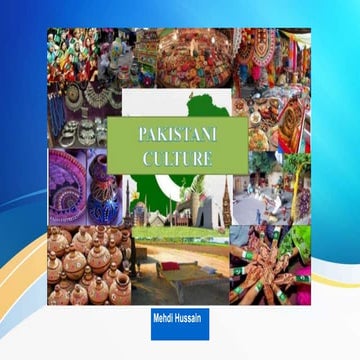 Culture of pakistan | PPTX