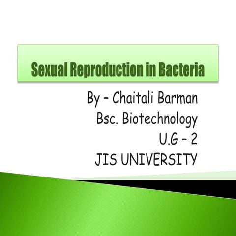 Reproduction In Bacteria Pptx