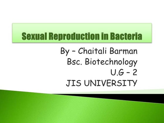 Reproduction in bacteria | PPT