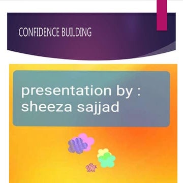 confidence building | PPT