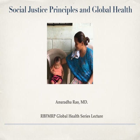 Applying Social Justice Principles to Global Health Practice | PDF