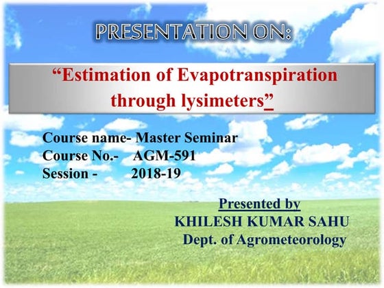 Uniformity coefficient of drip and sprinkler irrigation systems | PPT