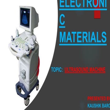 ULTRASOUND MACHINE | PPTX