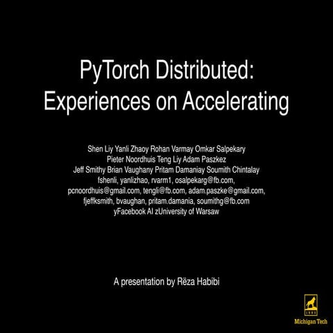 HPC in Pytorch | PDF | Computer Software and Applications | Computing