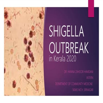 Shigella Outbreak | PPTX