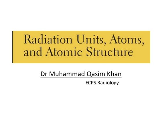 RADIATION DOSIMETRY | PPT