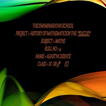 Presentation on the Euclid | PPTX