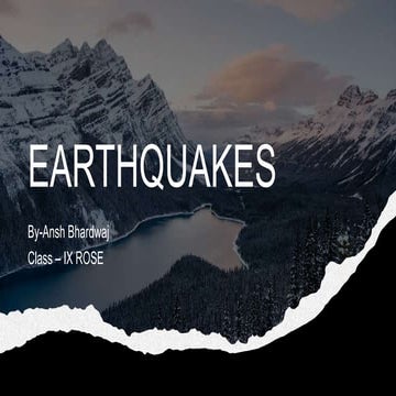 Earthquakes | PPT