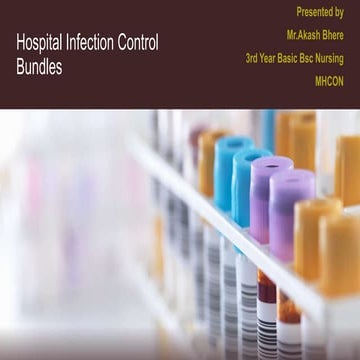 CARE BUNDLES in hospital for infection prevention | PPTX