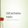 CADD and Predictive Analytics | PPT