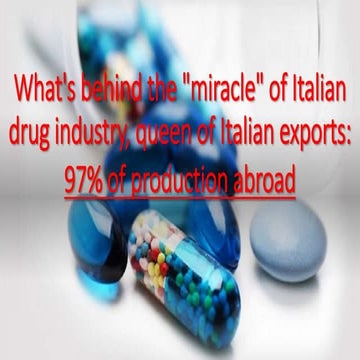 Italian Pharma Production | PPTX