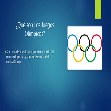 Los juegos olímpicos | PPTX