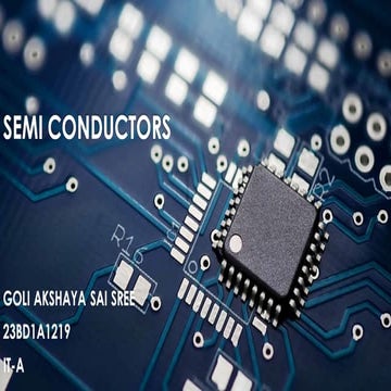 SEMI CONDUCTORS | PPT