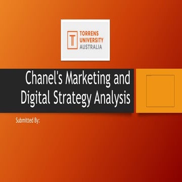 Chanel's Marketing and Digital Strategy Analysis | PPTX