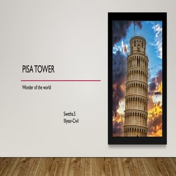 Leaning Tower of Pisa, Italy | PPTX