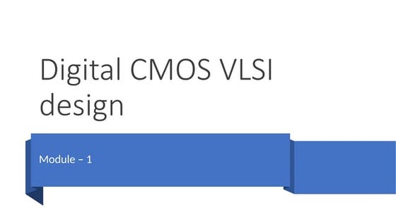 SHORT CHANNEL EFFECTS IN MOSFETS- VLSI DESIGN | PPT