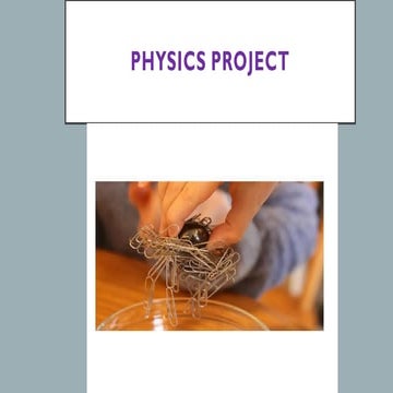 Presentation of physics project class 12 | PPT