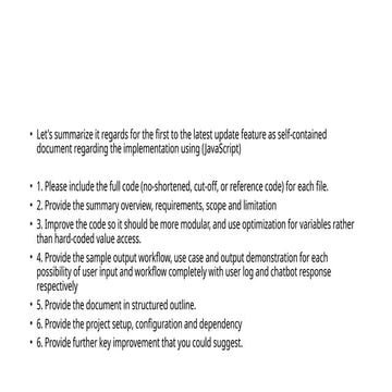 gemini ai prompt for content summarization system instruction sample | PPTX