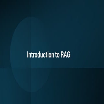 Introduction to RAG (Retrieval Augmented Generation) and its ...