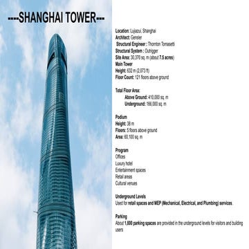 foundation and structural system of the shard building | PPTX