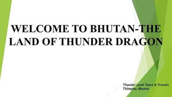 presentation on bhutan | PPT