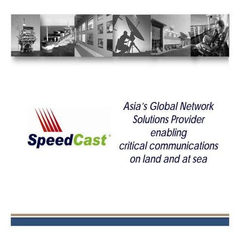 Presentation 2010 speedcast | PDF