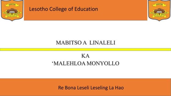 Maele a Sesotho | PPT