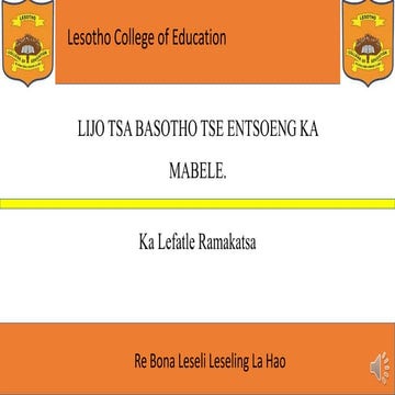 SEBOKO SA BAFOKENG | PPTX