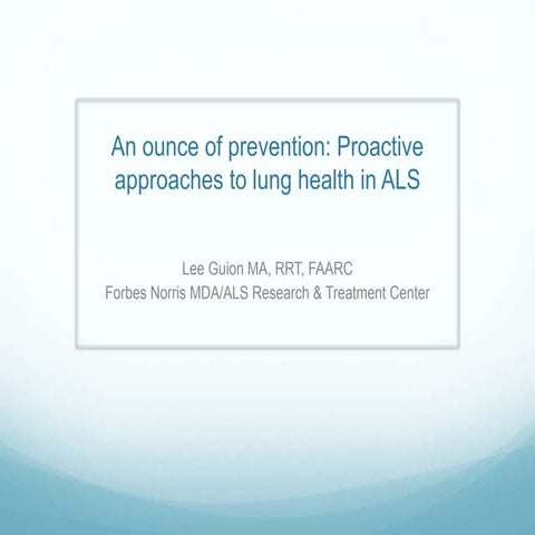 Presentation 206 a lee guion_an ounce of prevention_proactive approach ...