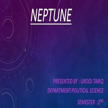 Neptune powerpoint presentation/ Neptune last planet | PPT
