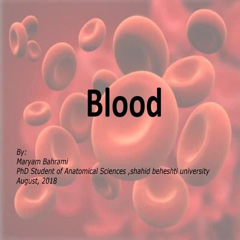 Blood and Its Components | PPTX