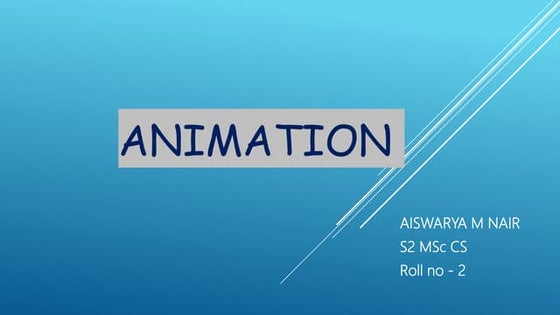 Principles of animation | PPTX