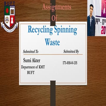 Recycle Spinning Waste | PDF