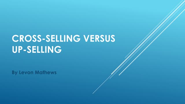 Cross Selling & Up Selling | PDF