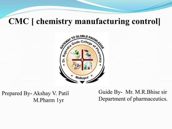 CMC, post approval regulatory affairs, etc | PDF