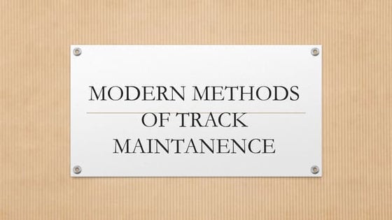 Components of railway track | PPT
