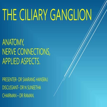 Ciliary ganglion | PPTX