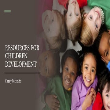 Resources for children's development | PDF