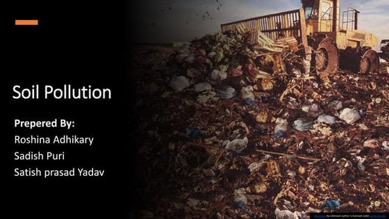 Soil pollution | PPTX