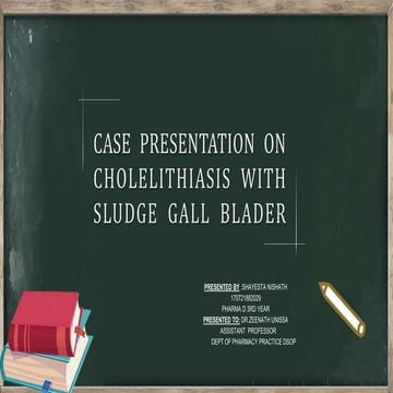 Cholelithiasis | PPTX